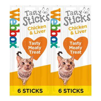 Webbox Cats Delight Chew Sticks Chicken Liver Cat Treats