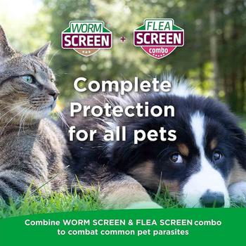 Worm Screen Dog Broad Spectrum Wormer Kills Roundworms & Tapeworms (2 ...