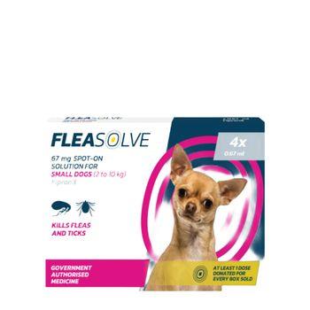 Fleasolve Spot-On Small Dog Flea Treatment 4 Pack | Jollyes
